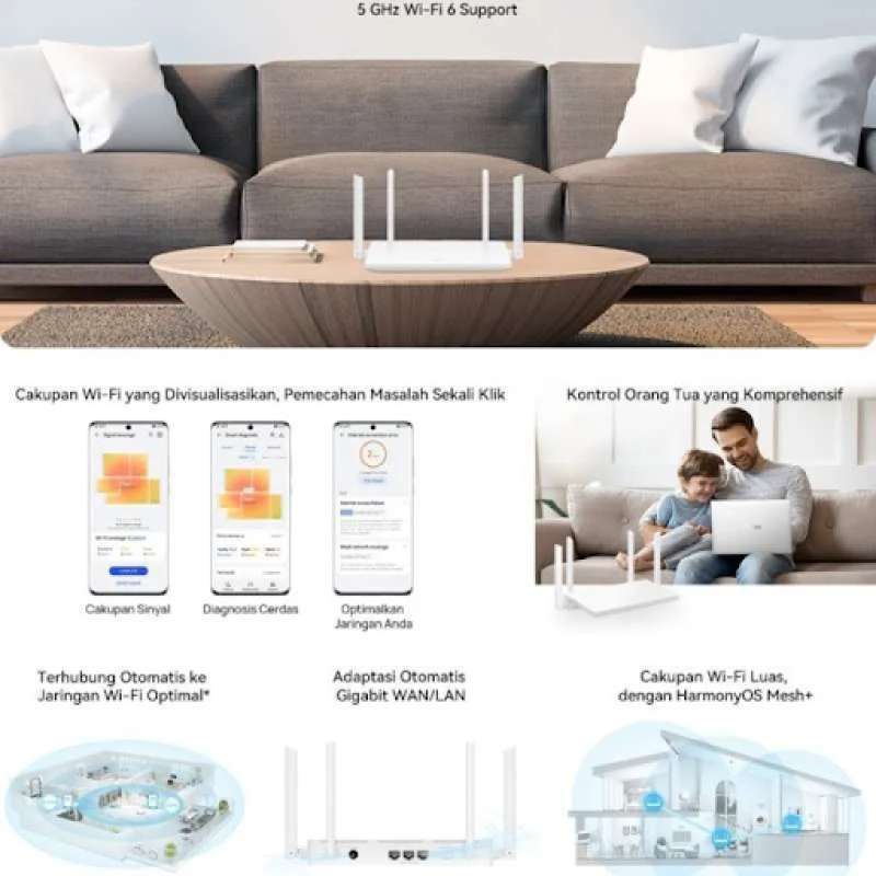 Promo Huawei Wifi Ax2 | Router | 5 Ghz Wi-fi 6 Support | Harmonyos ...