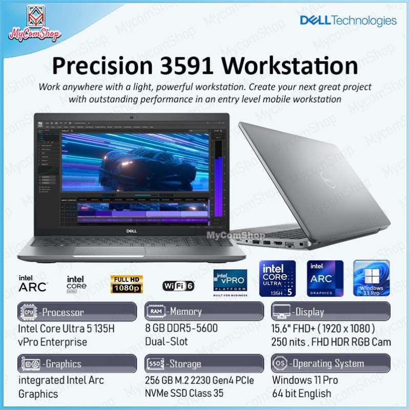 Jual Dell Precision 15 3591 Workstation Ultra 5 135h 8gb Ram 256gb Ssd ...