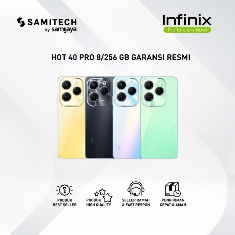 Promo Infinix Hot 40 Pro 8/256 Gb Smartphone Garansi Resmi Diskon 3% Di ...