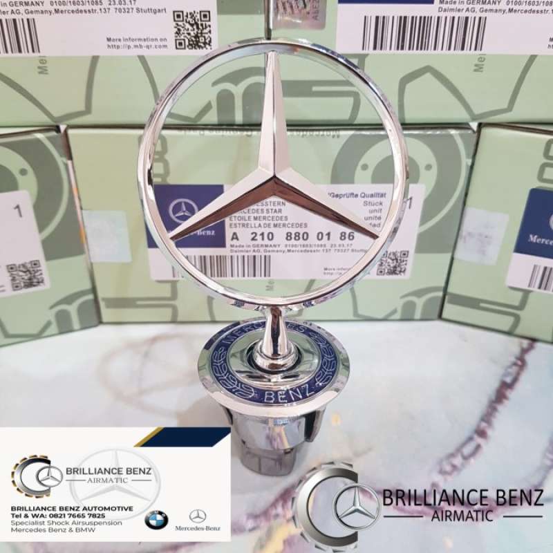 Promo Logo Bintang Kap Mesin Mercedes Benz / Emblem Hood Star Mercy ...