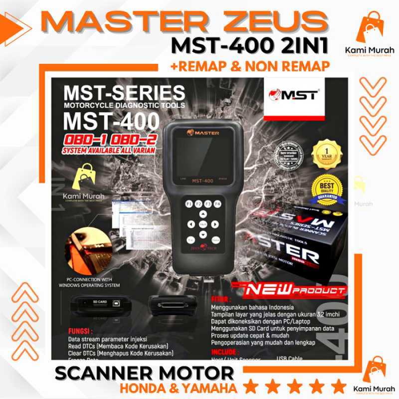 Promo Scanner Motor Injeksi Honda & Yamaha Master Zeus Mst 400 Diskon 33% Di Seller Kanzahana ...