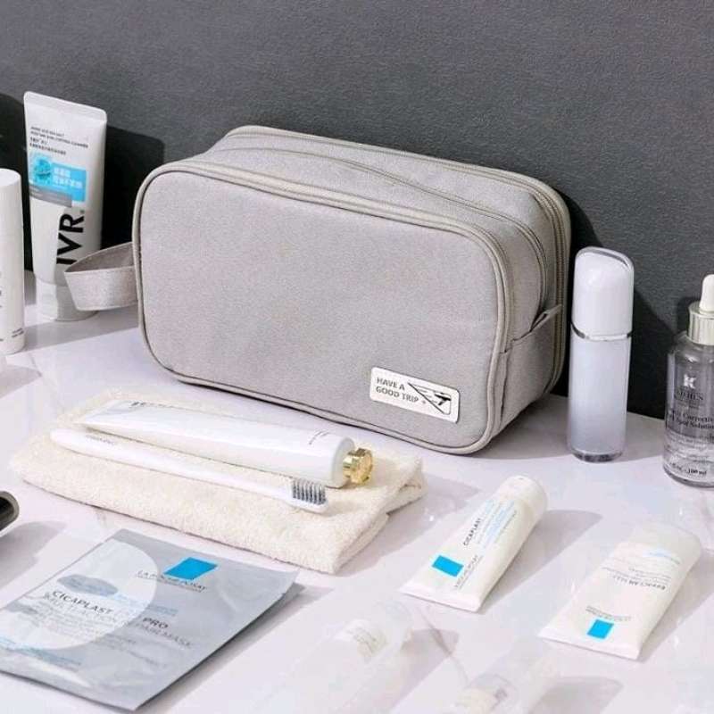 Jual Tas Alat Mandi Ruang Basah Dan Kering Premium Wet & Dry Toiletry ...