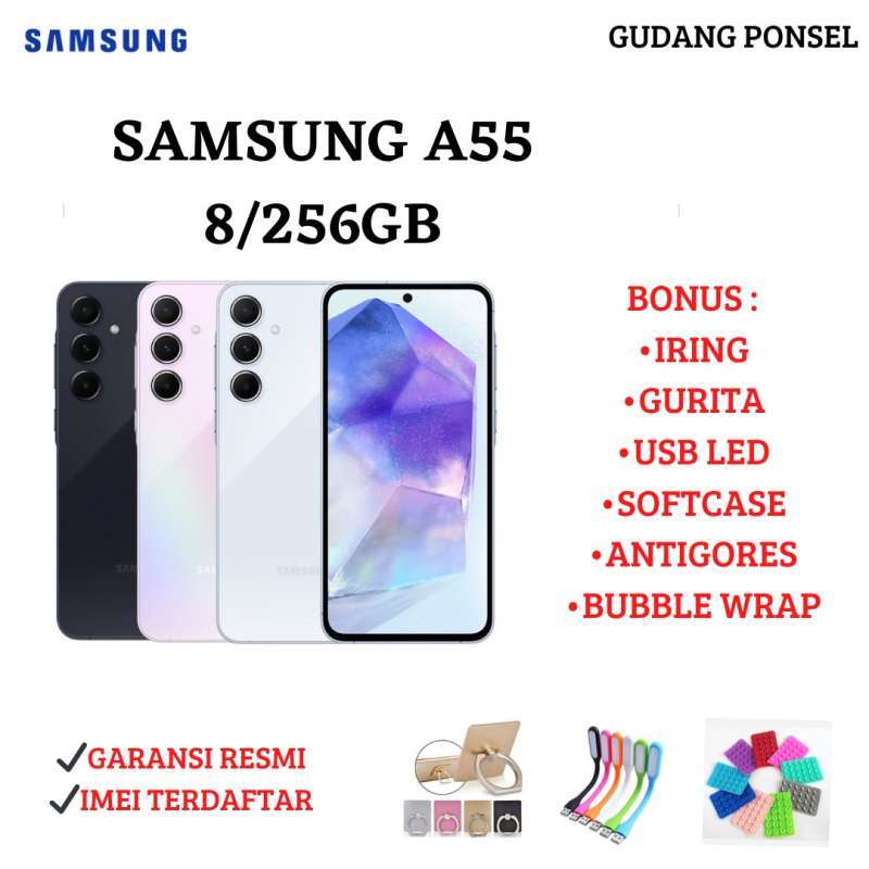 Promo Samsung Galaxy A55 5g 8/256gb Nfc Garansi Resmi + Bonus Diskon 8% ...