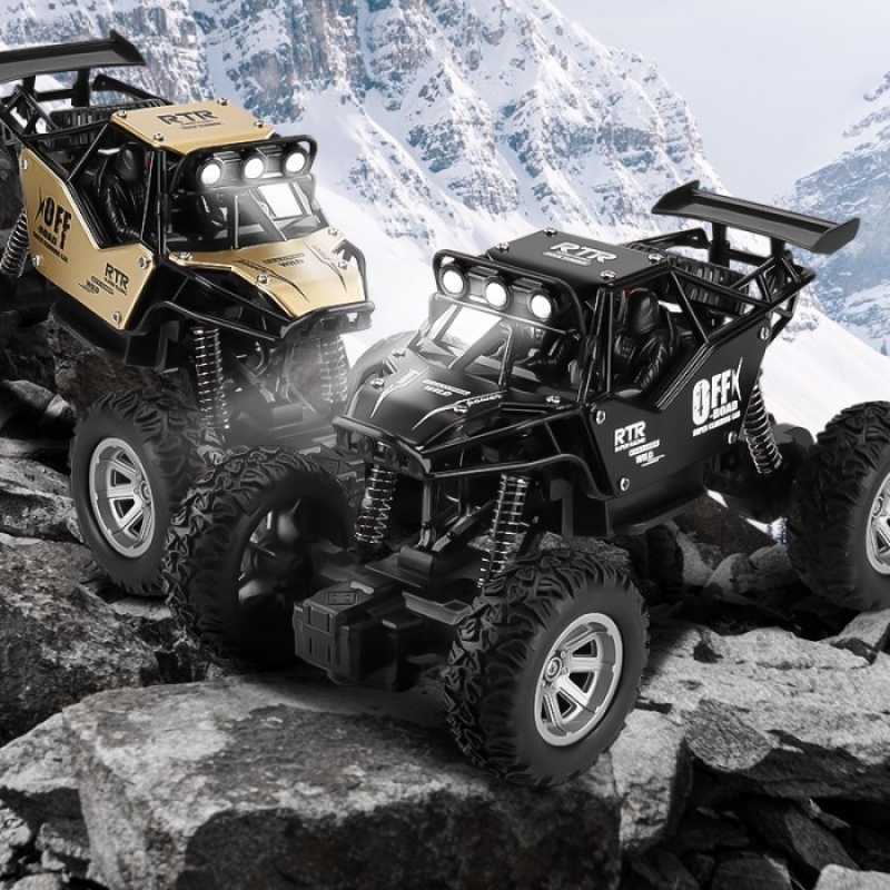 Jual Mobil Remote Control Monster Truck 770 1:20 Off Road Led - Black ...