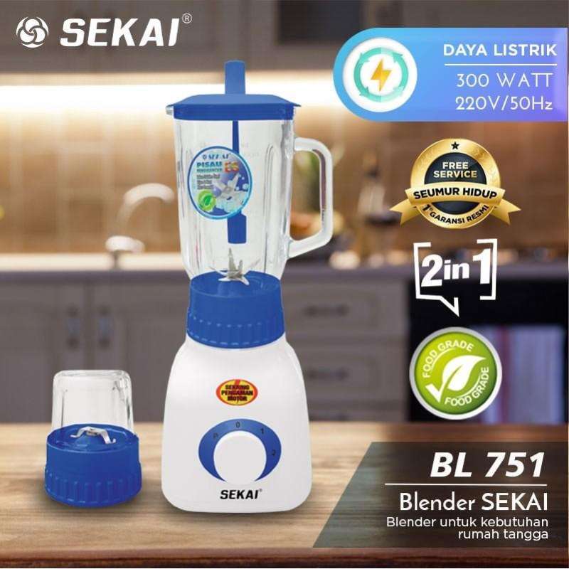 Jual Sekai Blender Bl 751 Ps - Blender Sekai 1 Liter Bl 751 Ps 2 In 1 Di Seller Sadulur Digital ...