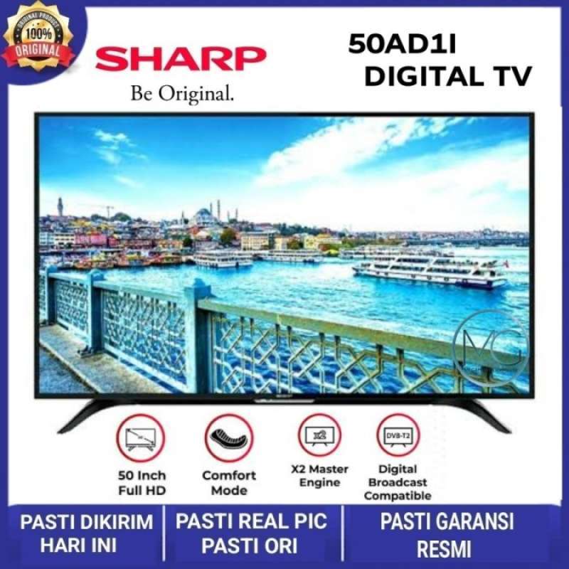 Promo Sharp 50 Inch Led Tv 50ad1i Full Hd Dvb-t2 Digital 5 Th Resmi ...