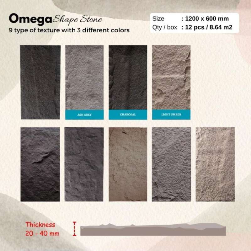 Promo Wall Stone Panel Dinding 3d Batu Alam Wallpanel - Omega - C ...