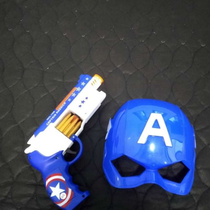 Promo Mainan Topeng Captain America Nyala Lengkap Diskon 16% Di Seller ...