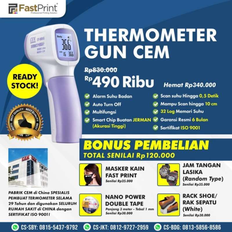 Jual Termometer Digital Infrared Thermometer Gun Cem Alat Ukur Suhu ... Jual Termometer Digital Infrared Thermometer Gun Cem Alat Ukur Suhu ...