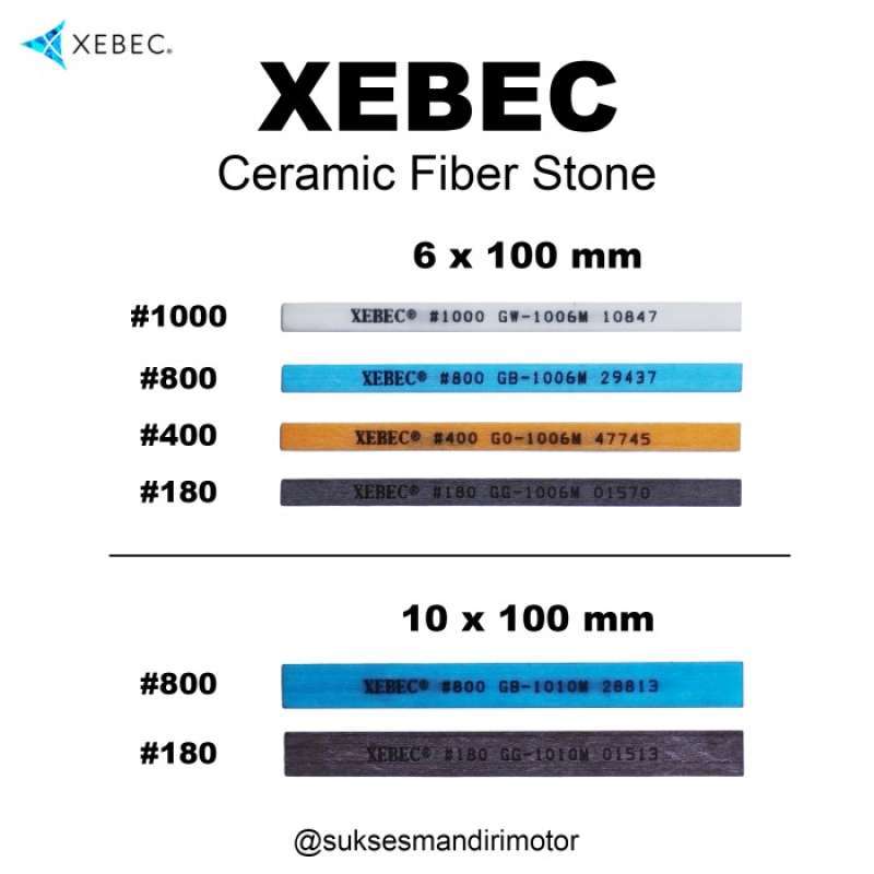Promo Xebec Ceramic Fiber Stone Grit 1000/800/400/180 10/6mm Diskon 23% Di Seller Dondon Tools ...