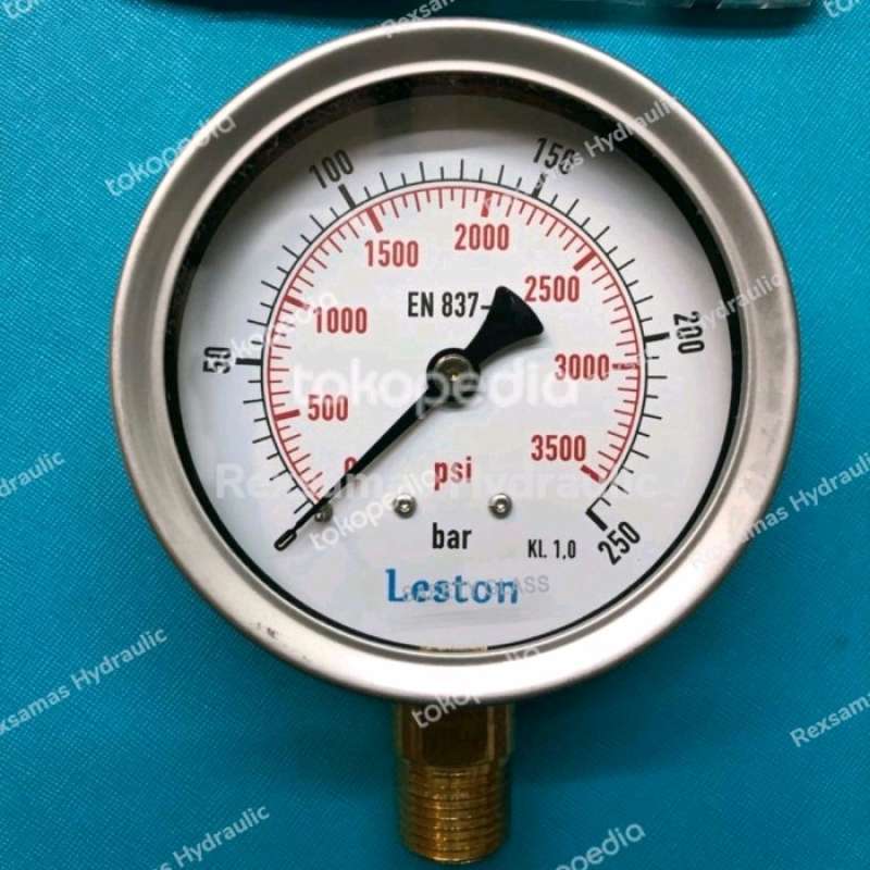 Promo Pressure Gauge 4 Inch- 250 Bar-raket Leston Diskon 23% Di Seller ...