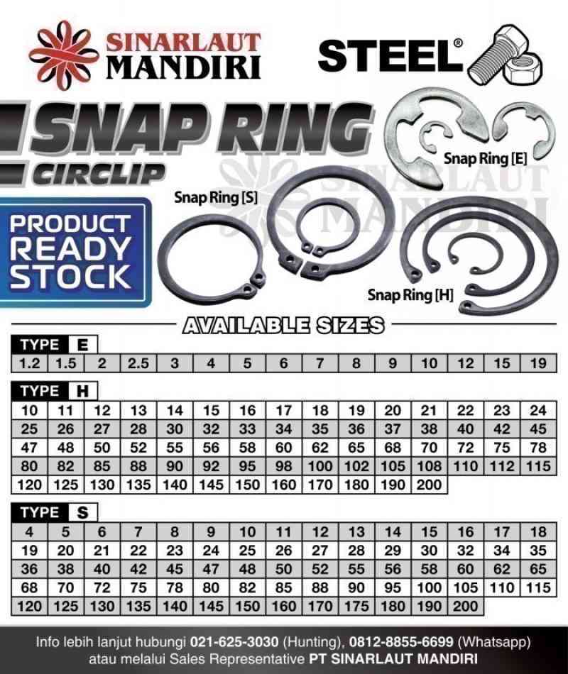 Promo Snapring Type H (rrh) / Snap Ring Type H 130 Diskon 23% Di Seller ...