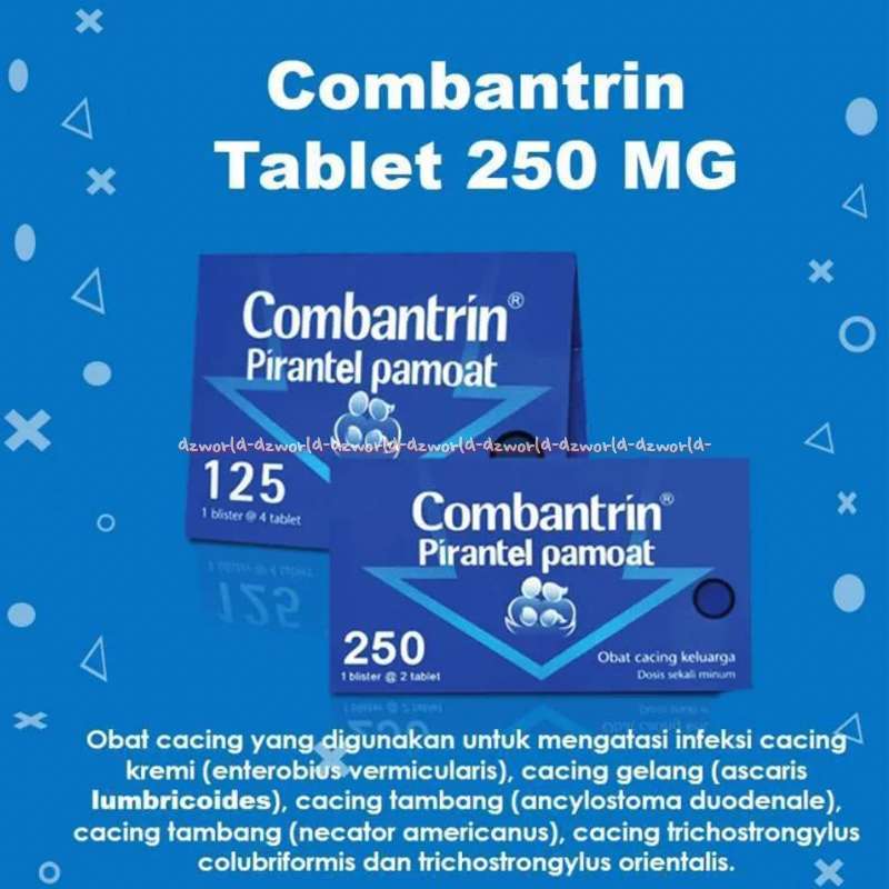Jual Combantrin 2tablet Pirantel Pamoat Obat Cacing Keluarga Infeksi ...
