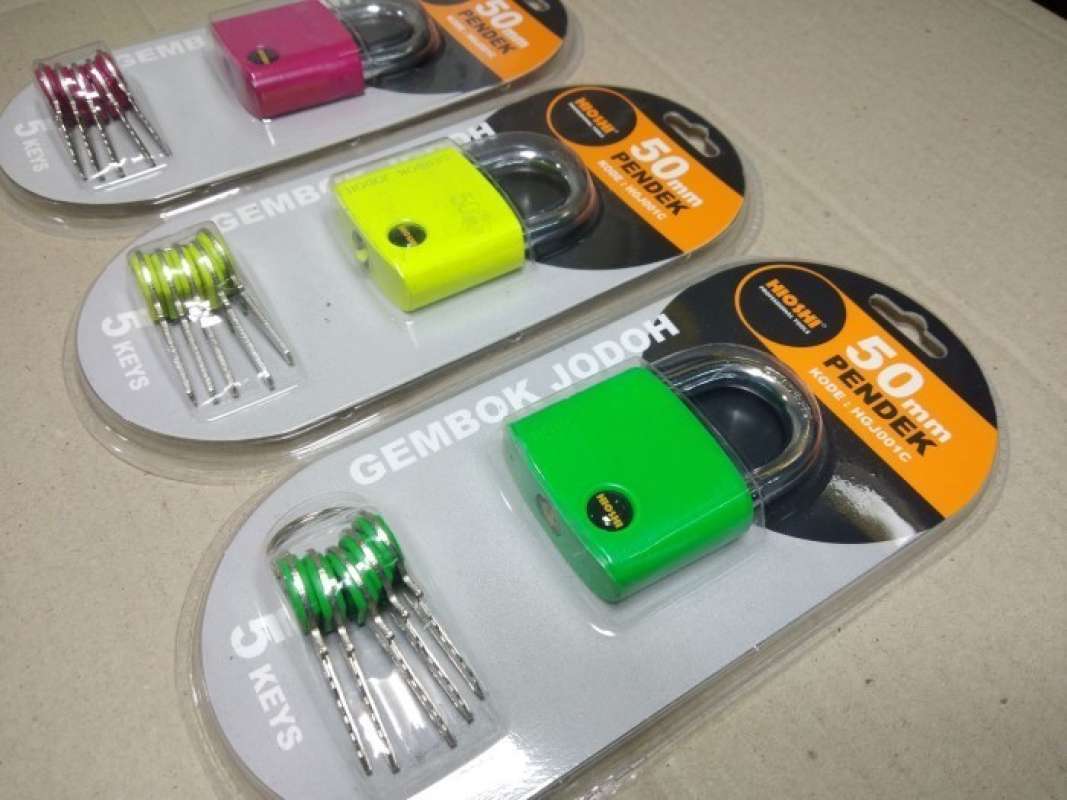 Jual Hiosi Gembok Korea Gembok Cinta Warna Pengaman Pintu Pagar 50 ...