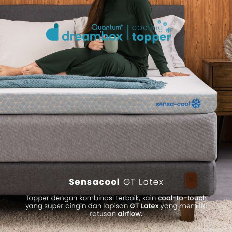 Promo Quantum Dreambox Cooling Topper Sensacool Greentea Latex / Topper ...