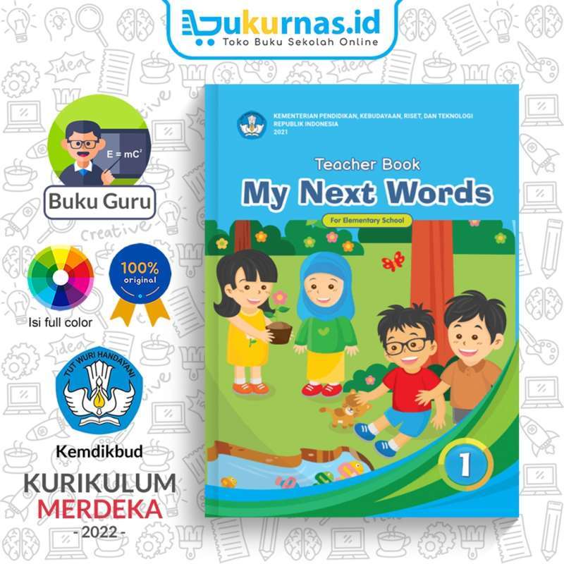 Promo Buku Panduan Guru (teacher Books) Bahasa Inggris : My Next Words Sd Kelas 1 K-merdeka ...
