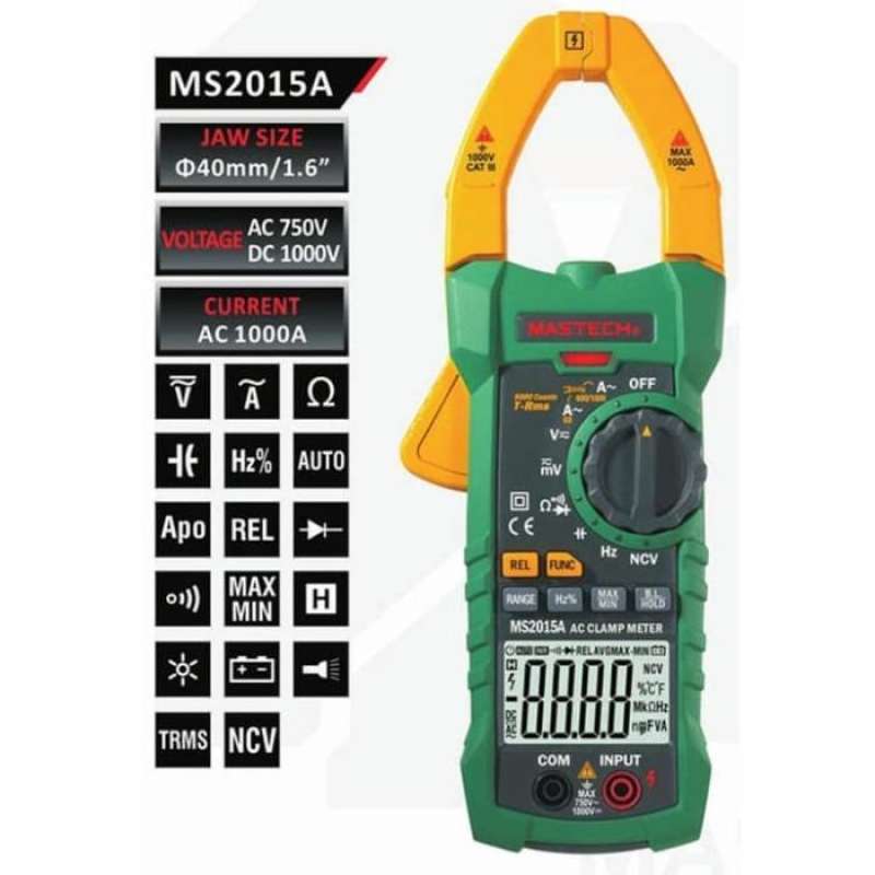Jual Mastech Ms2015a Clamp Multimeter Tang Ampere Ac Tester Listrik ...