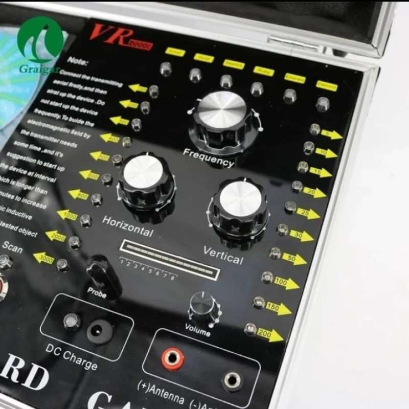 Jual Vr10000 Treasure Deep 200m Metal Gold Detector Underground 3000m ...