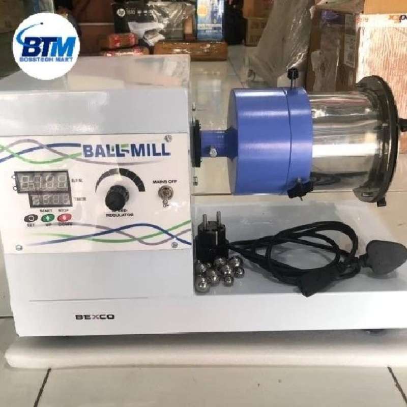 Jual Laboratory Ball Mill Digital 2kg Lab Heavy Duty With Ss Balls Di ...
