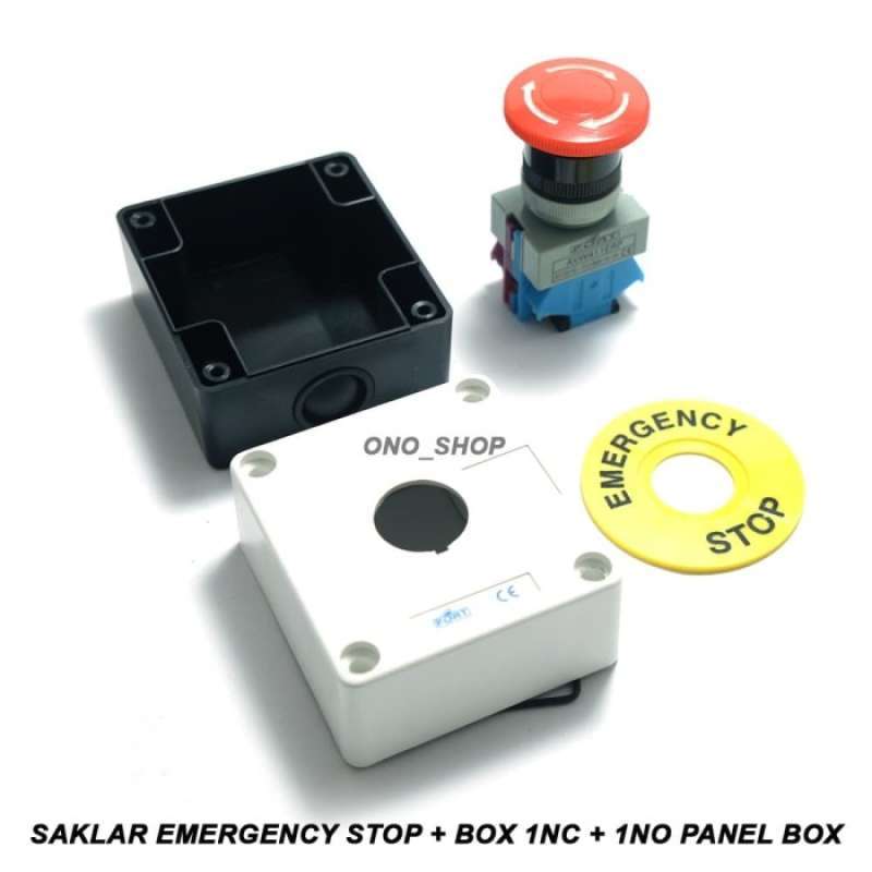 Promo Saklar Emergency Stop + Box 1nc + 1no Panel Box Diskon 50% Di ...