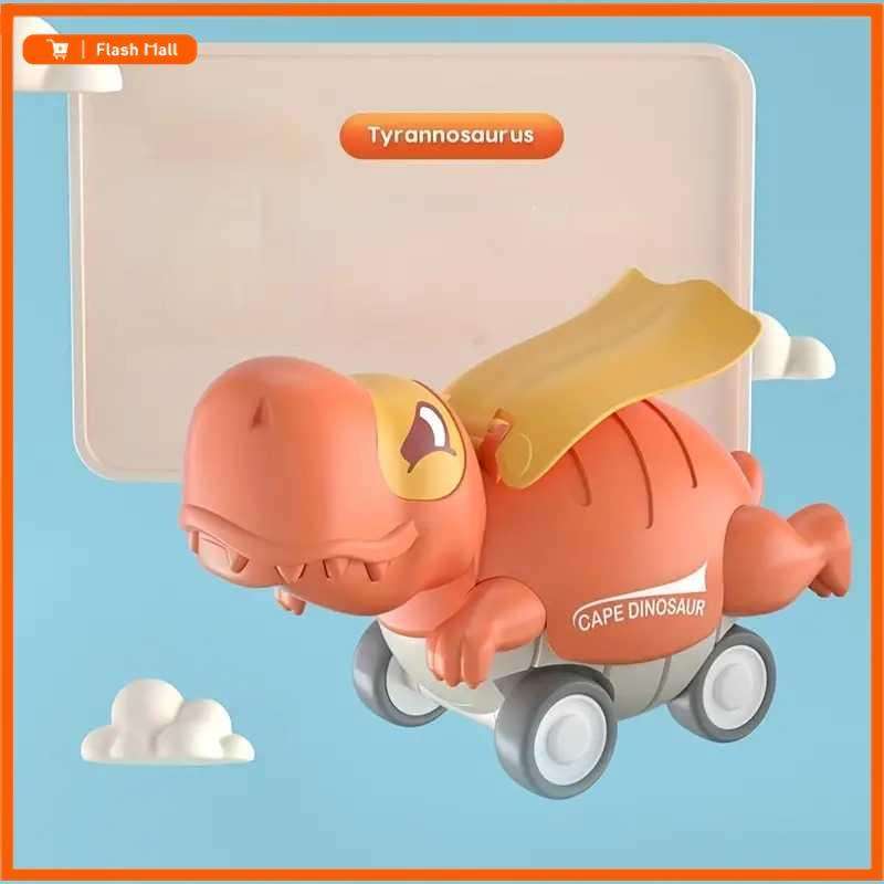 Jual ⚡ Mainan Mobil Dinosaurus Car Toy Game Press Push [orange ...