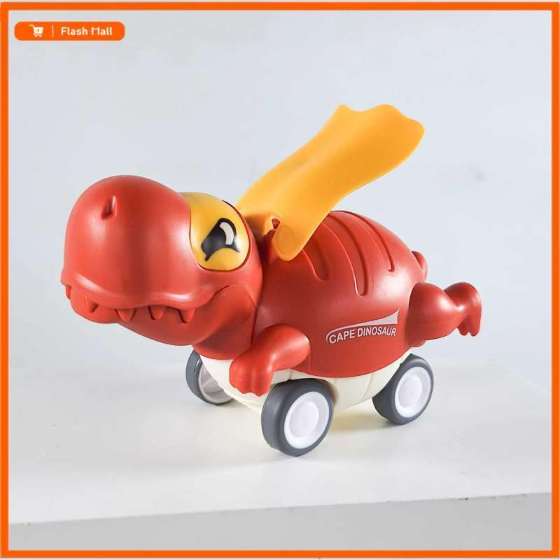 Jual ⚡ Mainan Mobil Dinosaurus Car Toy Game Press Push [orange ...