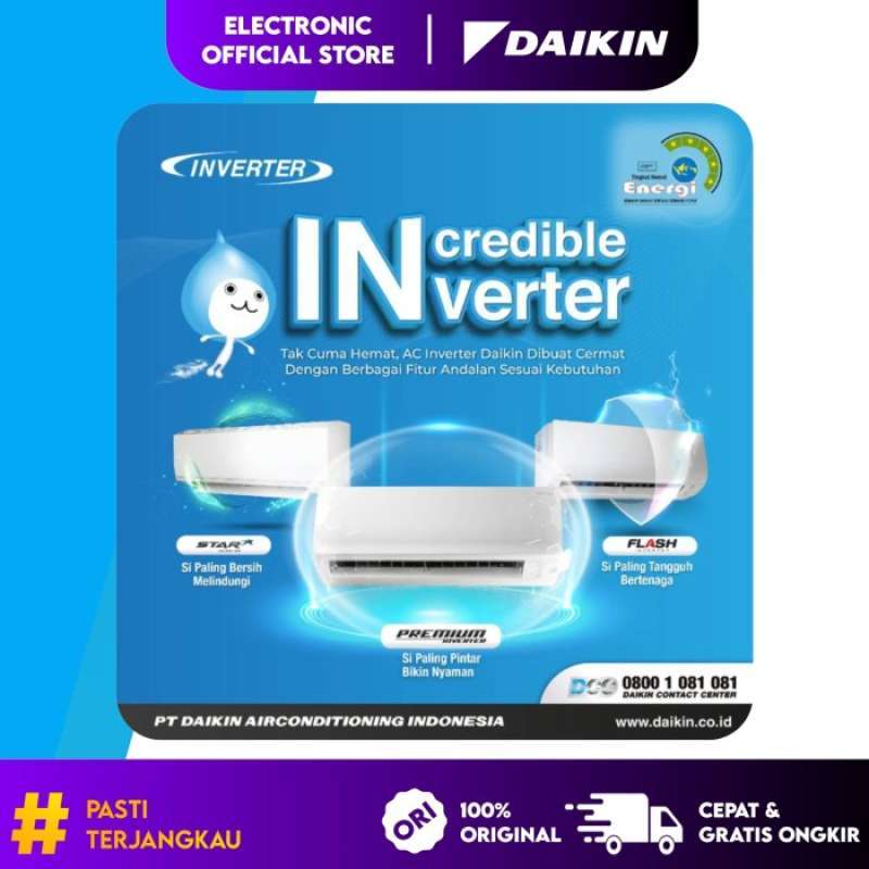Promo Ac Split 1 Pk Daikin Inverter Ftkq-25svm4 Ftkq 25svm Inverter Thailand Diskon 2% Di Seller ...