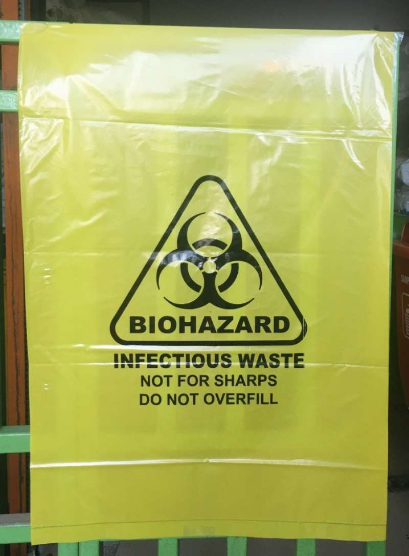 Promo Terbaru Plastik Sampah Infeksius - Limbah Medis B3 Logo Biohazard ...