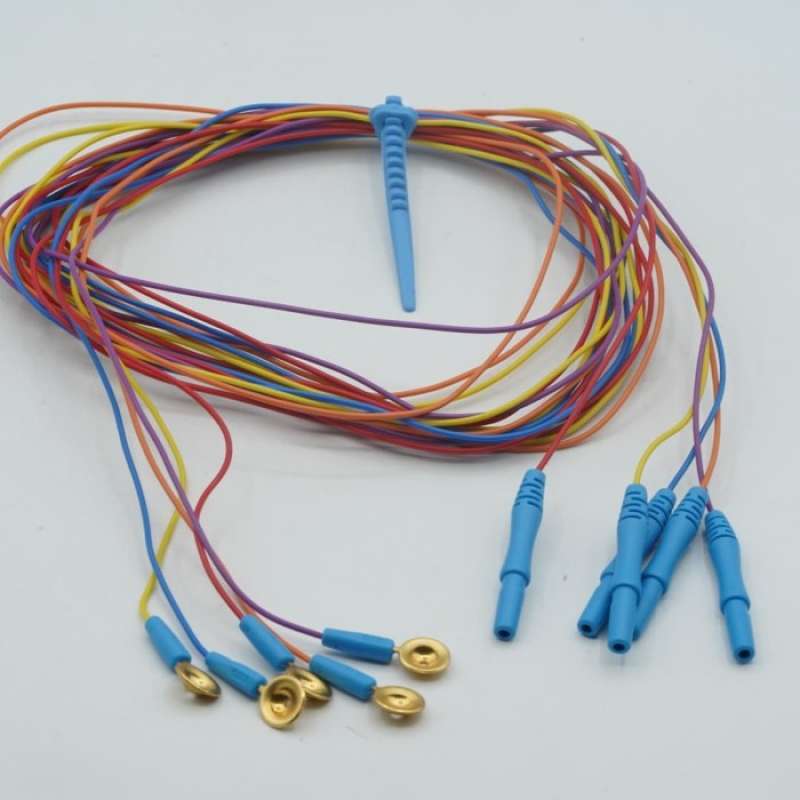 Promo Kabel Eeg Emas Per Pc - Eeg Gold Color Cable 175cm Eeg Medical ...