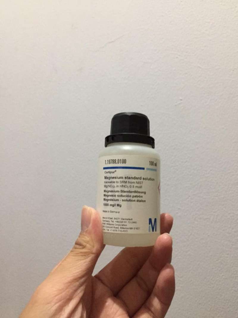 Promo Merck 1.19788.0100 Magnesium Standard Solution 1.19788 119788 100ml Diskon 23% Di Seller ...