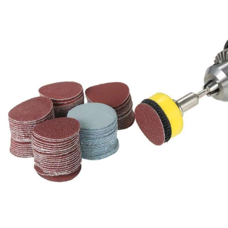 Jual Newone Mata Bor Polishing Fiber Wheel Sanding Disc 100pcs New-1511 ...
