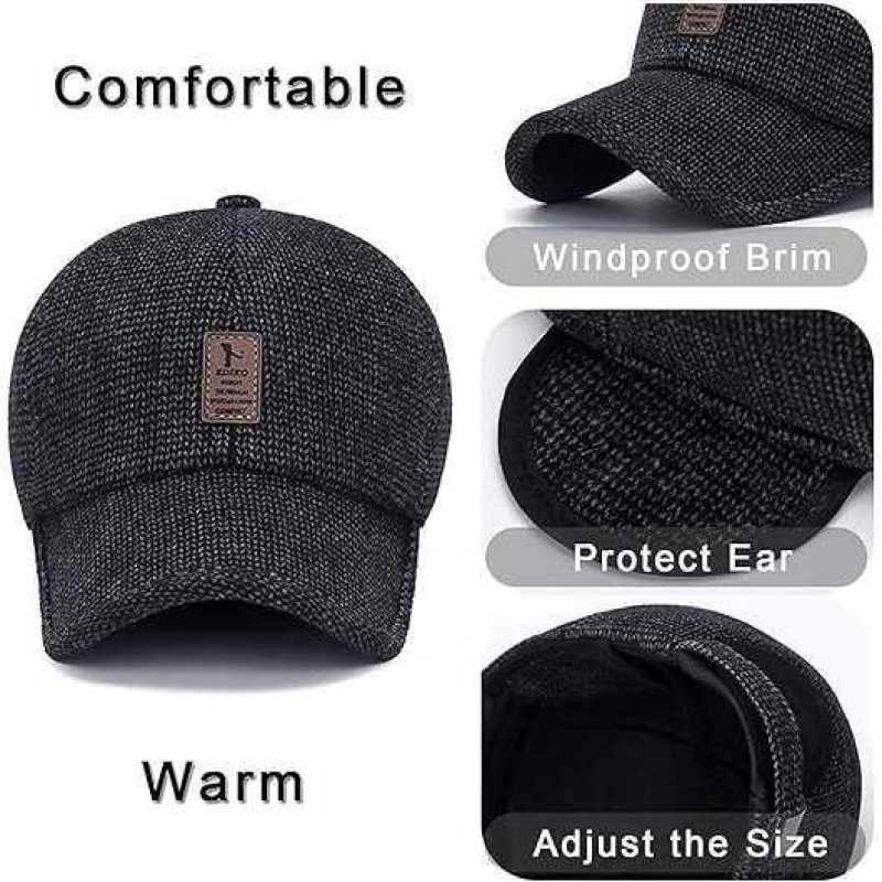 Jual Ediko Topi Baseball Unisex Cap Ear Warm Protection Penutup Telinga ...