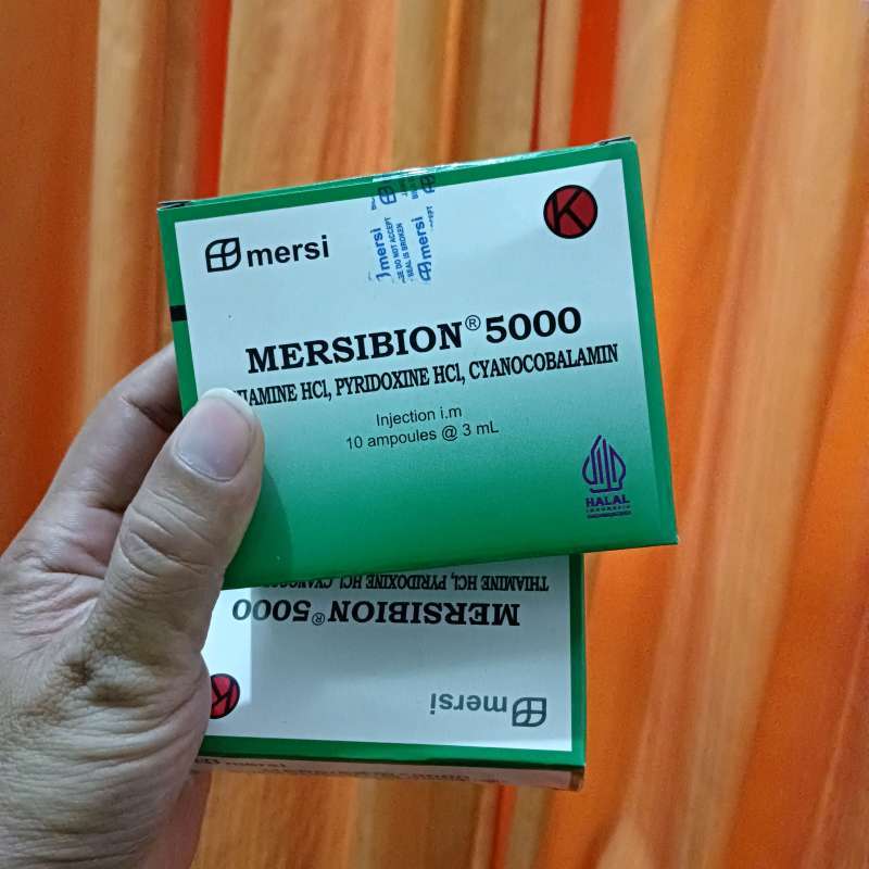 Jual Mersibion Injeksi 5000 /box Exp 2025 Persamaan/neurobion 5000 Di ...