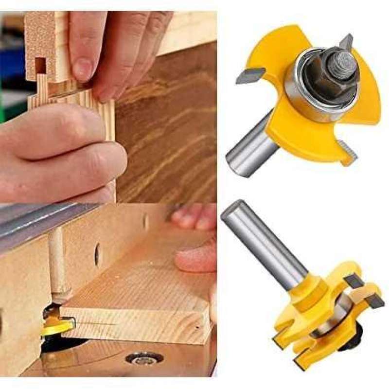 Jual Yumun Mata Profil Kayu Tongue And Groove Shank Milling Cutter 6mm ...