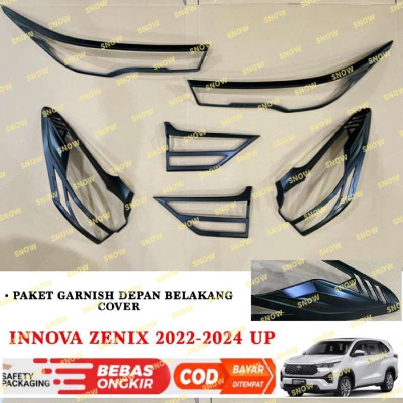 Promo Paket Garnish Depan Belakang Innova Zenix 2022 2023 2024 Hitam Carbon Diskon 23% Di Seller ...