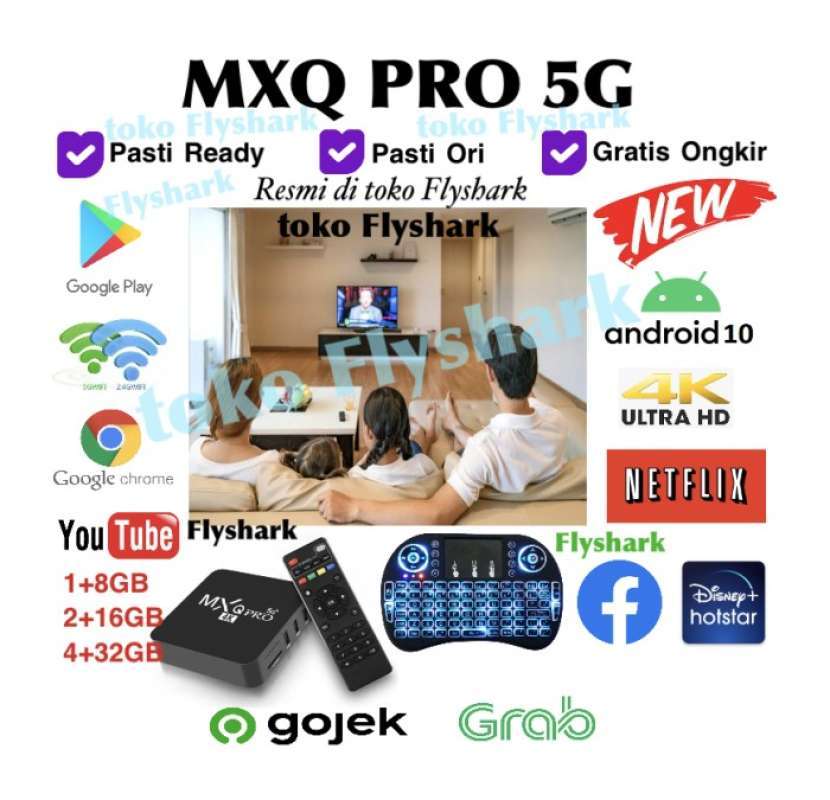 Promo Android Tv Box Mxq Pro 5g 4k Ultra Hd Media Player - 2gb No Keyboard Diskon 20% Di Seller ...