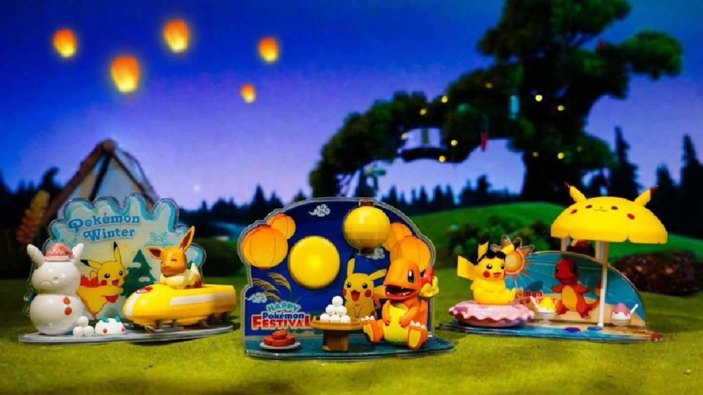 Jual Pokemon Scene Set Action Figure Original Pajangan Meja Sunfuntoys ...