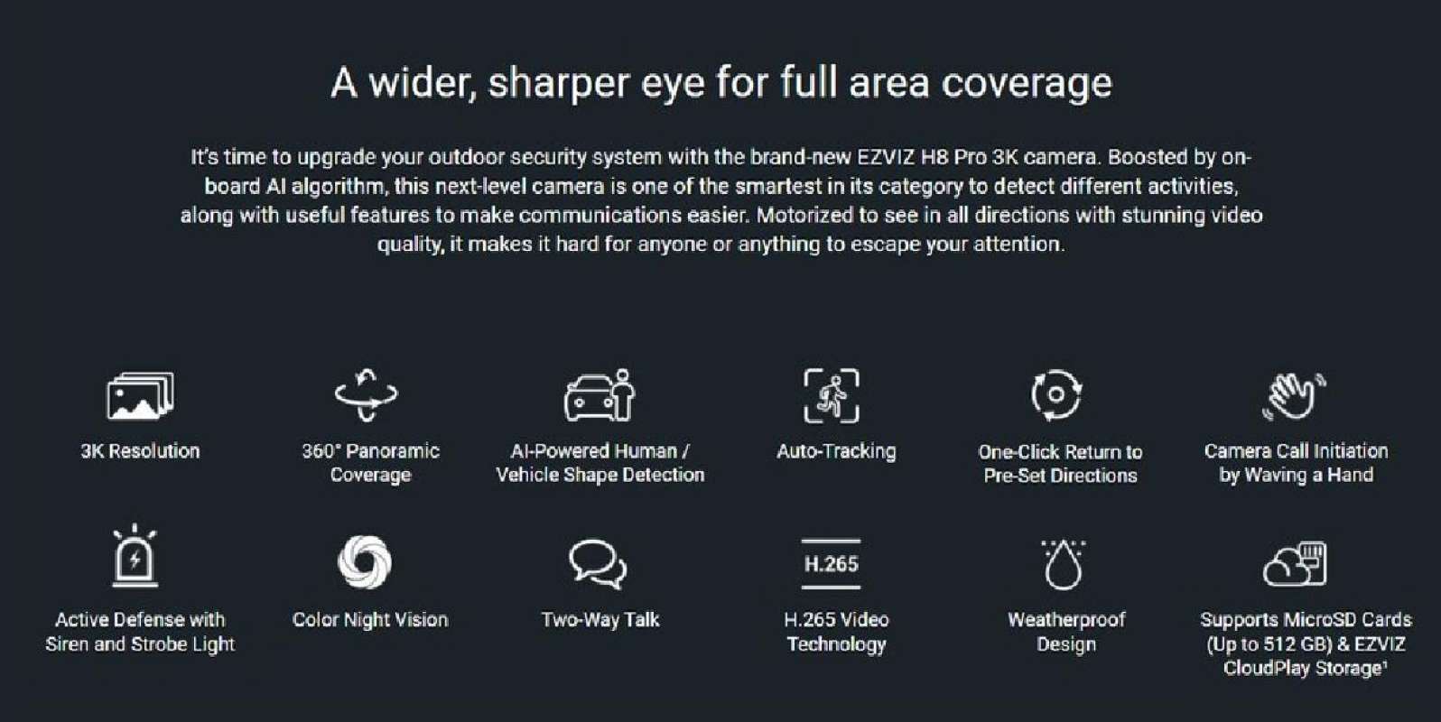 Jual Ezviz H8 Pro 5mp 3k Wifi Ip Cam Smart Cctv Outdoor Pan, Tilt ...