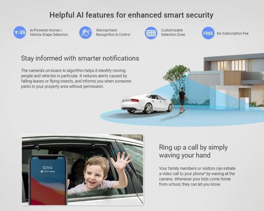 Jual Ezviz H8 Pro 5mp 3k Wifi Ip Cam Smart Cctv Outdoor Pan, Tilt ...