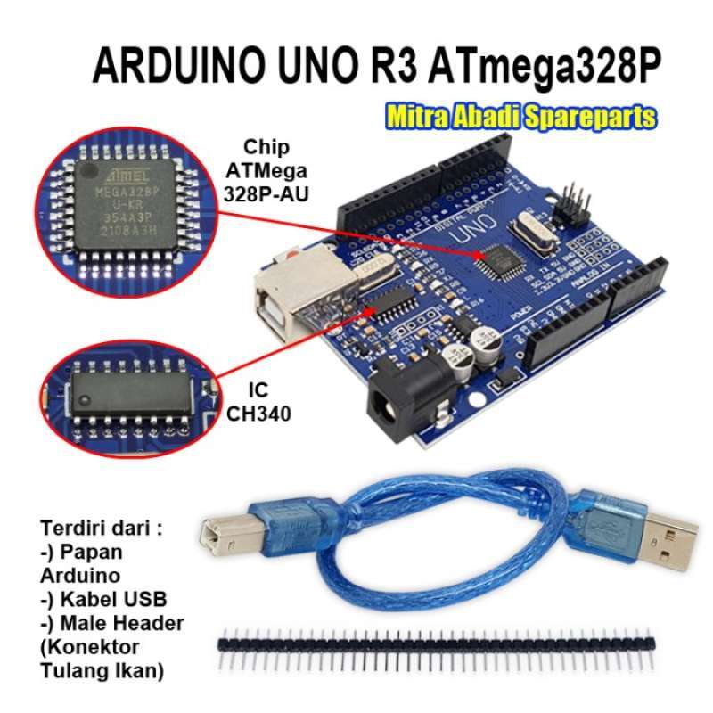 Promo Arduino Uno R3 Atmega328p Atmega328p-au Development Board Diskon 23% Di Seller Anjangsana ...