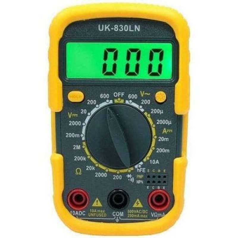 Promo Multimeter Avometer Digital Multitester + Kabel Tester Dt-830ln ...