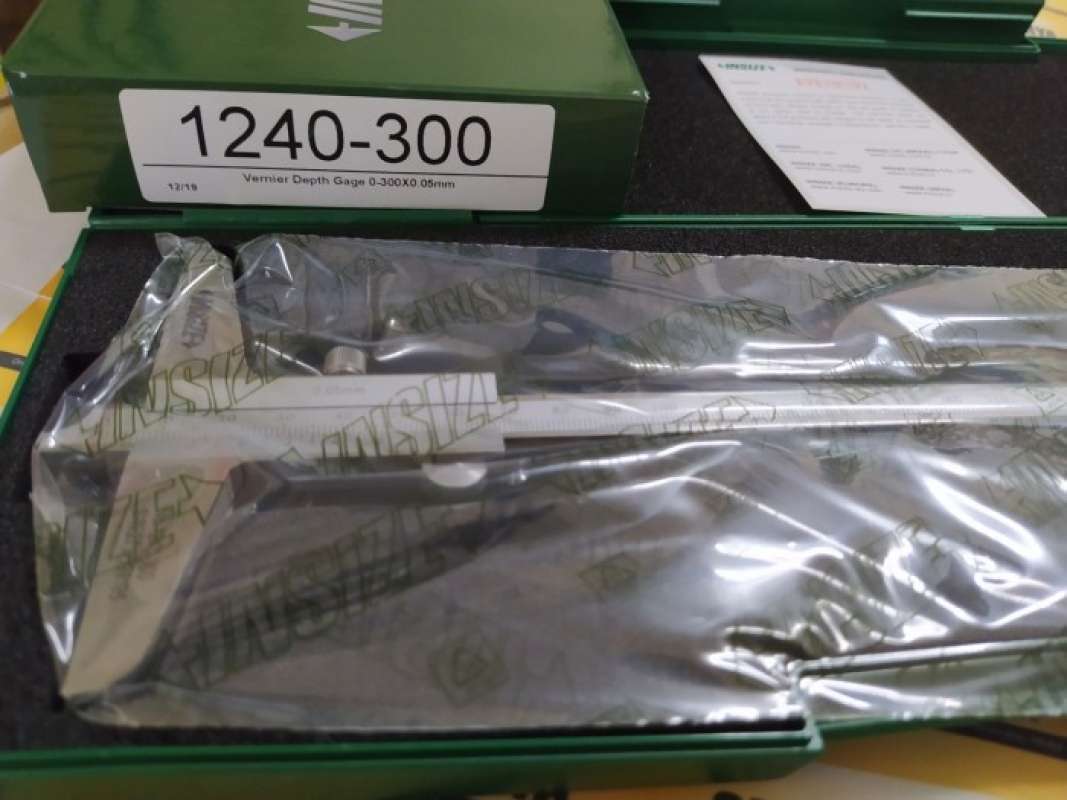 Promo Insize Vernier Depth Gauge 1240 300mm Alat Ukur Kedalaman ...