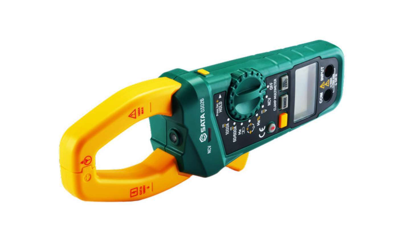 Promo Pengukur Arus Listrik Ac/dc Wide Jaw Clamp Multimeter Sata 03026 ...