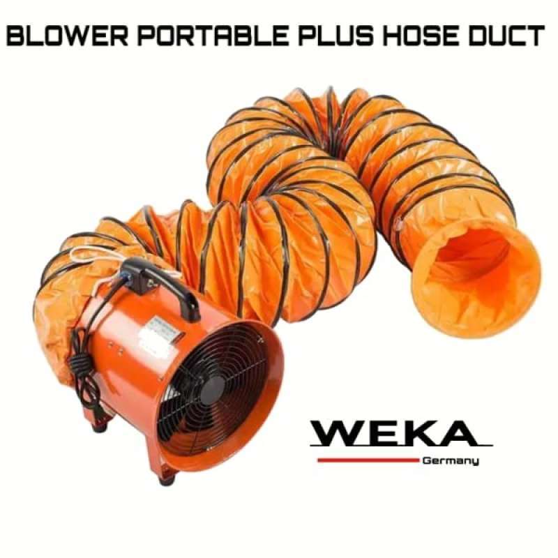 Promo Blower Portable Ventilator 12 Inch Plus Flexible Duct 10 M Weka ...