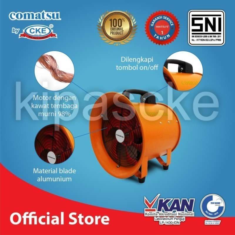 Promo Portable Ventilator Blower 12 Inchi Industrial Fan Heavy Duty ...