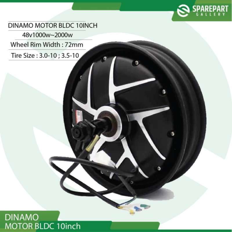 Promo Dinamo Bldc 10inch 48v 1000w-2000w Electric Scooter Hub Motor ...