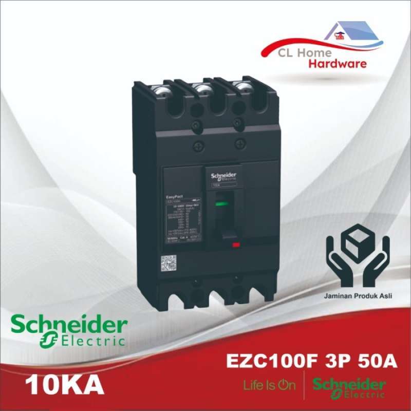 Promo Mccb Schneider Ezc100f Easypact 3 Phase 50 Ampere Sni 3p, 50a Diskon 23% Di Seller ...
