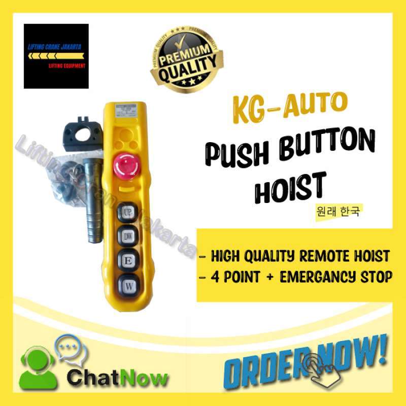 Promo Remote Control Hoist Push Button Hoist 4tombol Single Speed ...