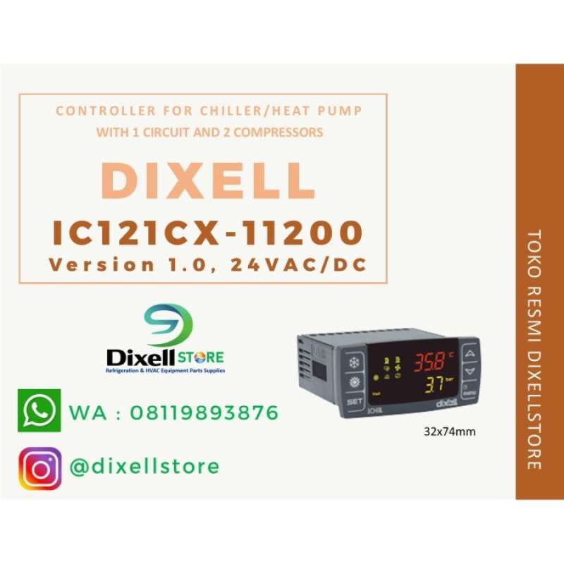 Promo Dixell Ic121cx-11200 Ver.1.0 24vac/dc Digital Controller Emerson ...