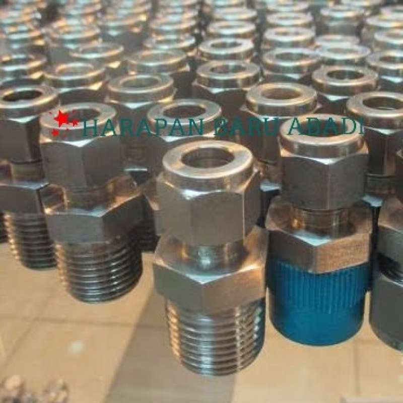 Promo Male Connector Tube 1/2 Od X 3/8 Inch Npt Ss316 Diskon 23% Di ...